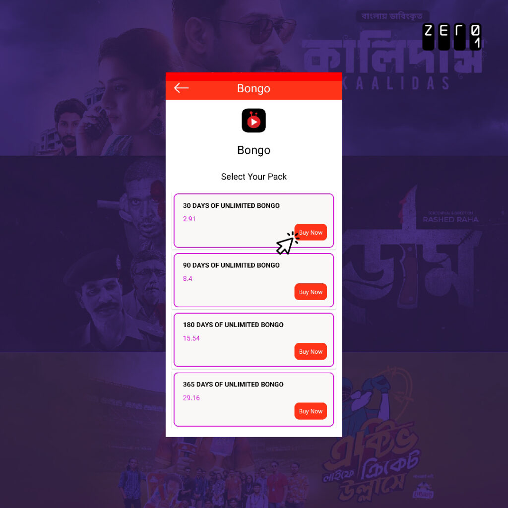 A guide on how to subscribe to Bongo Premium with Zero1 - Zero1 Unlimited Mobile Plans