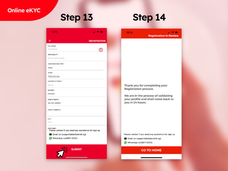 A guide on how to sign up for eRemit Singapore - Zero1 Unlimited Mobile ...