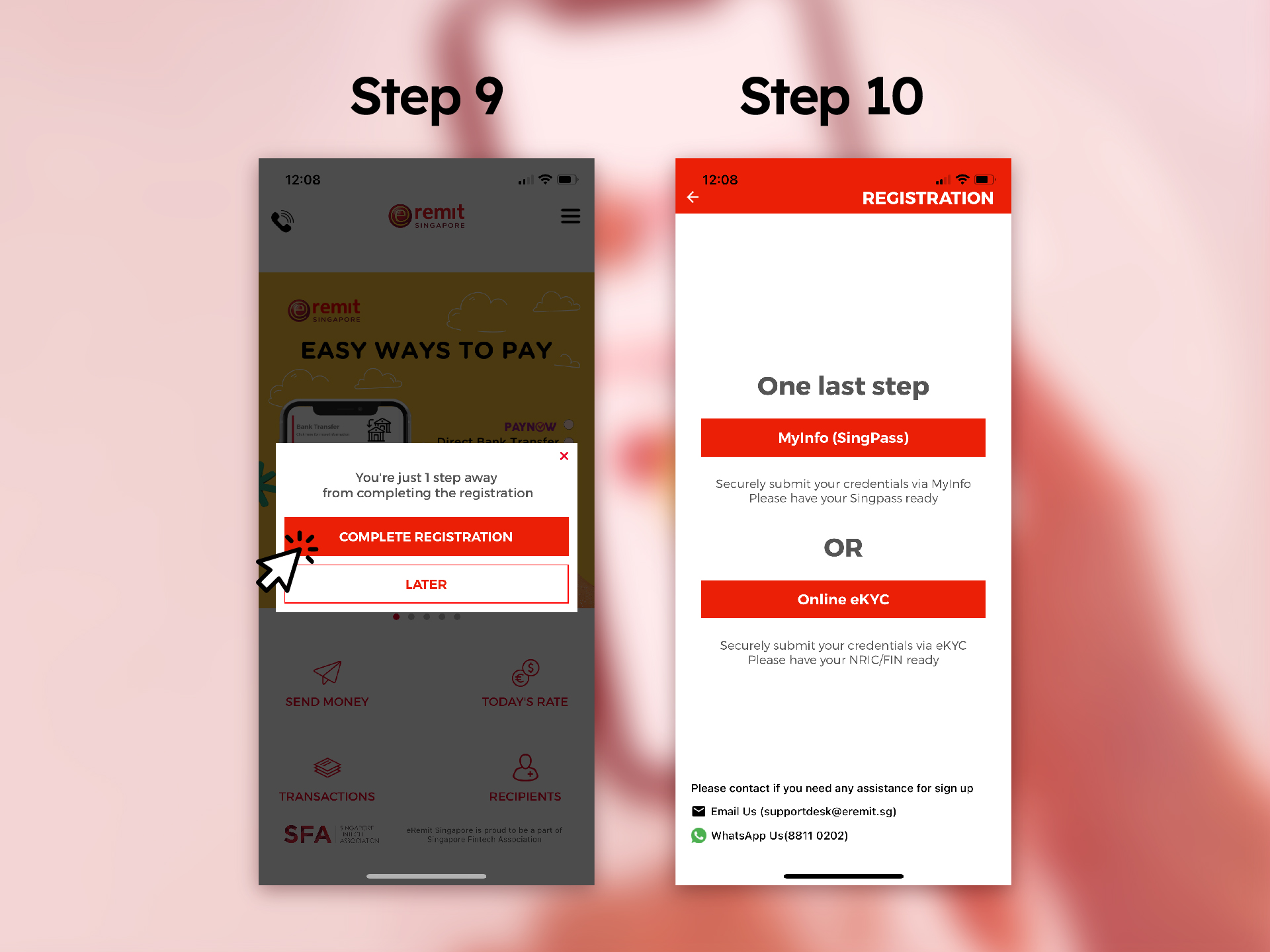 A guide on how to sign up for eRemit Singapore - Zero1 Unlimited Mobile ...