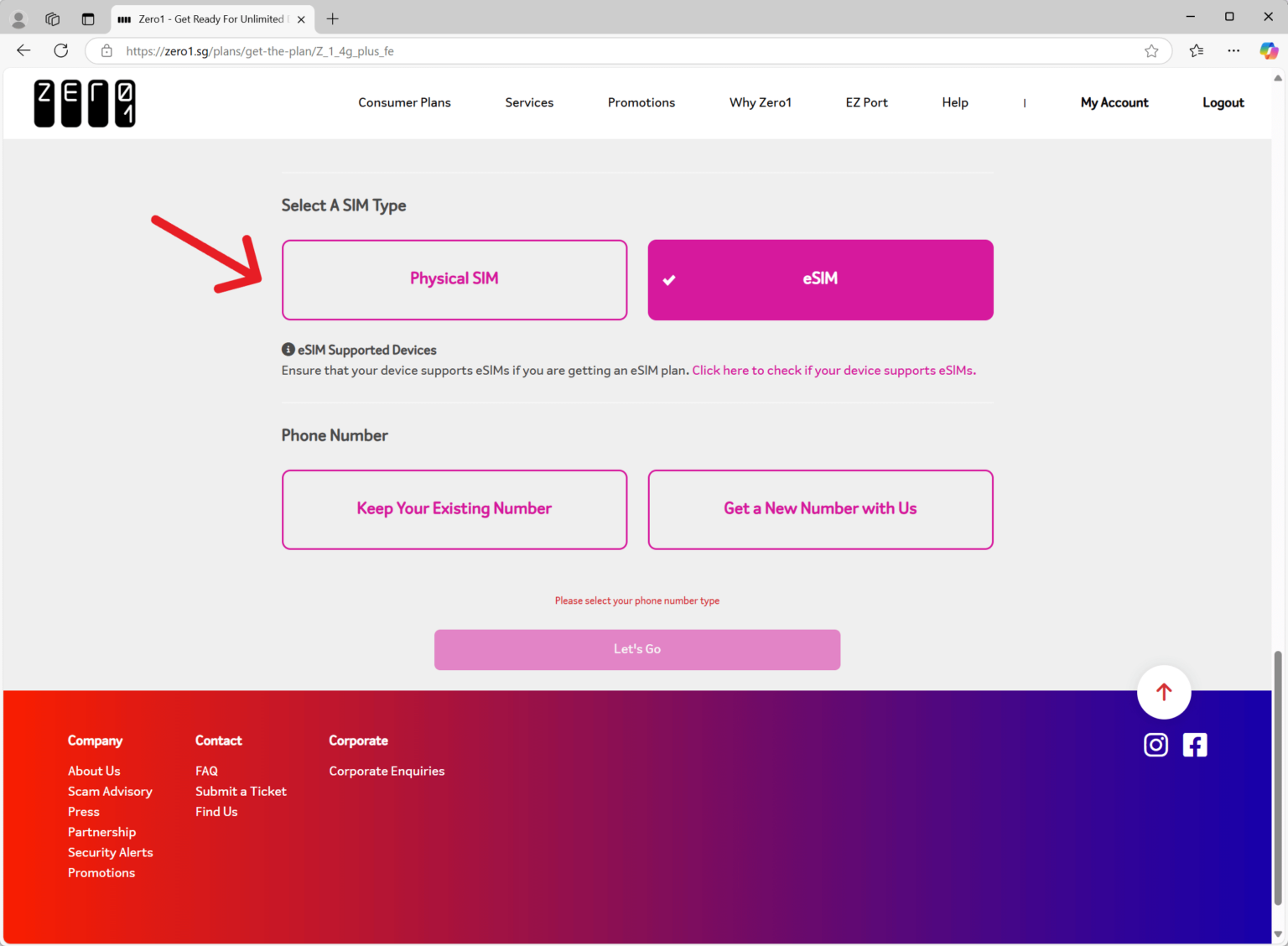 A Guide on How to Sign Up for a Zero1 Mobile Plan - Let's Zero™ in