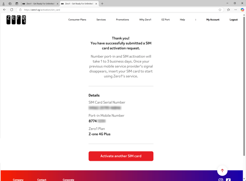 A Guide on How to Activate Your Zero1 Physical SIM card - Let's Zero™ in